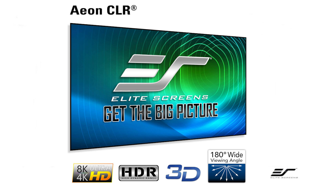 FIXED FRAME PROJECTOR SCREEN 100" - Elite Screens AEON EDGE FREE CLR ...