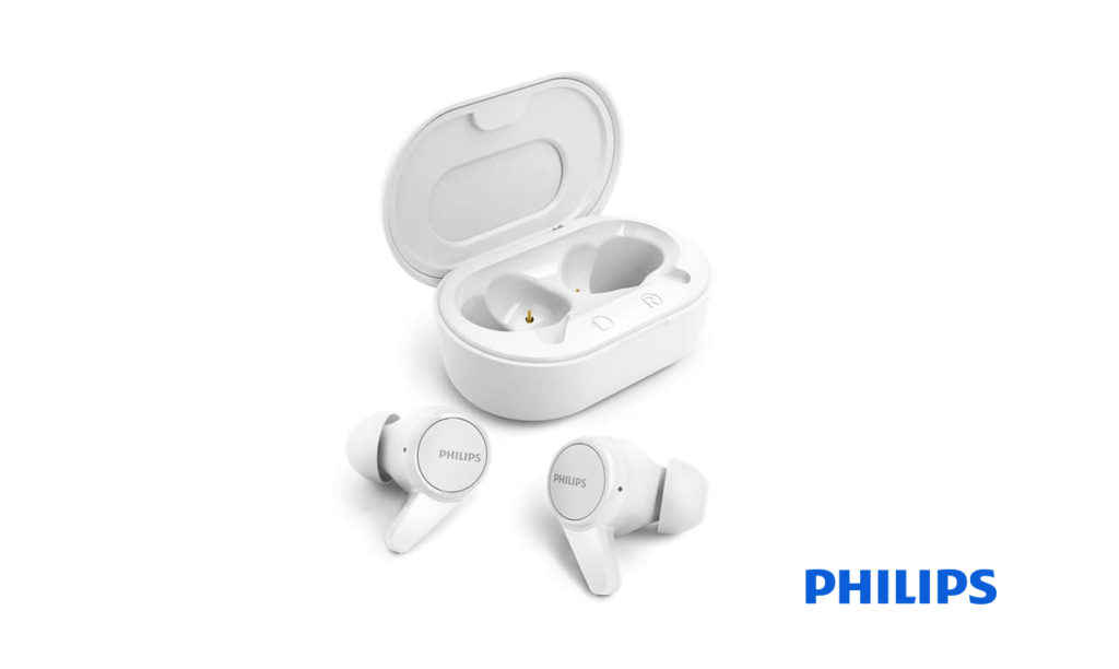 Philips True Wireless TAT1207 Headphones - White - Doneo