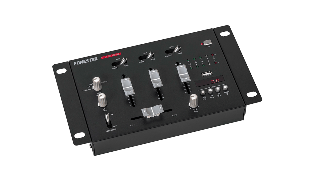 FONESTAR MIX-3DJ 3 CHANNEL MIXER - Doneo