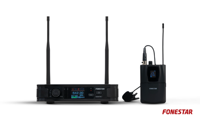 FONESTAR lapel wireless microphone pack SONAIR-PRO-1P - Doneo